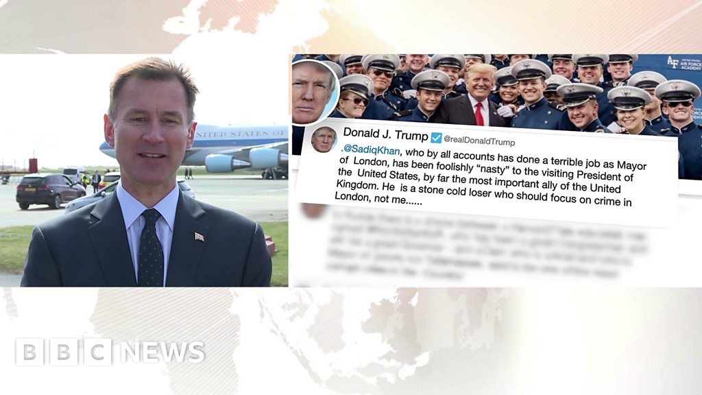 Jeremy Hunt: 'Inappropriate for Labour to boycott Trump'