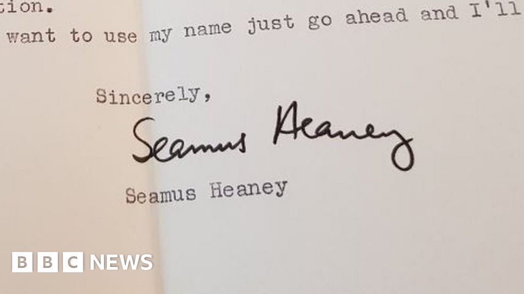Seamus Heaney letter reunited with owner