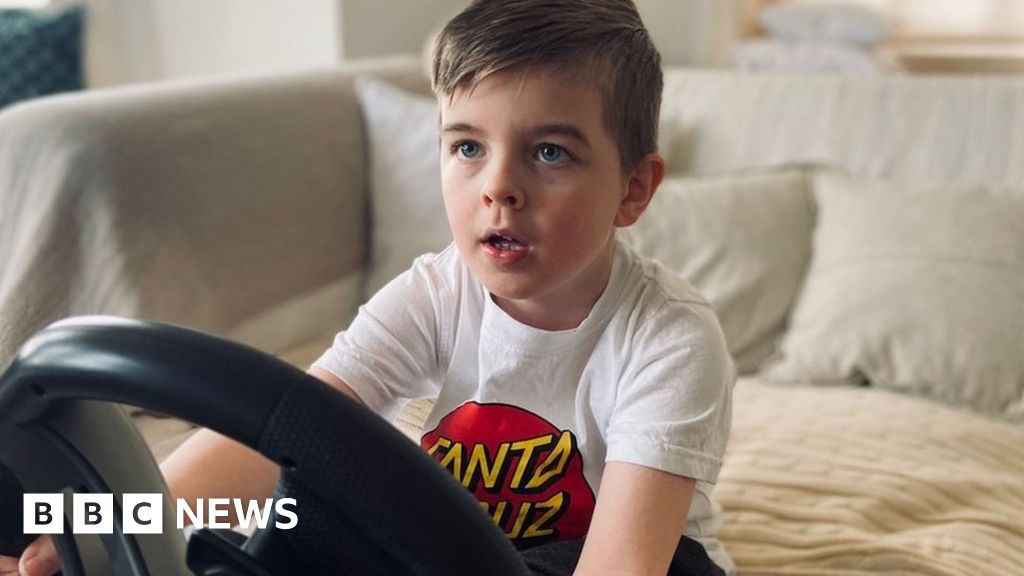 Birthday to remember for seven-year-old car enthusiast - BBC News