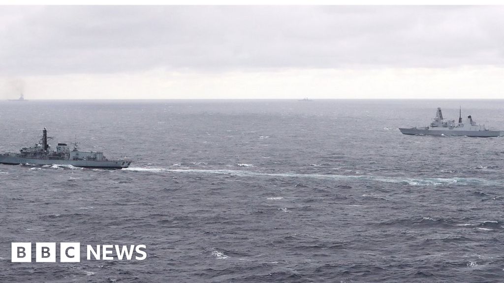 UK warships shadowing Russian naval task force - BBC News