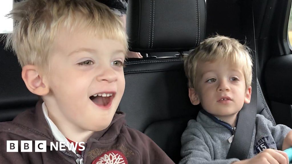 The twins who travelled to find a place to play - BBC News