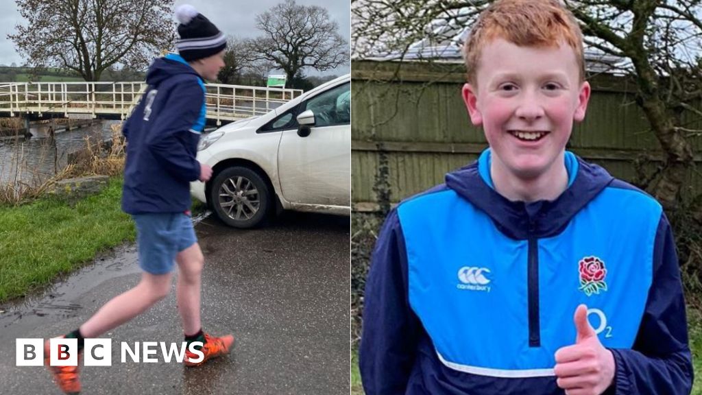 Covid: Boy, 13, who rebuilt stamina with runs completes 63-mile ...