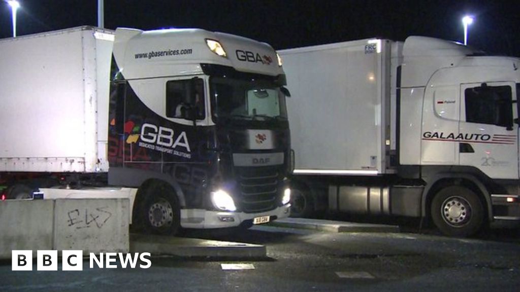 Calais lorry driver on the dangers of life on the road - BBC News
