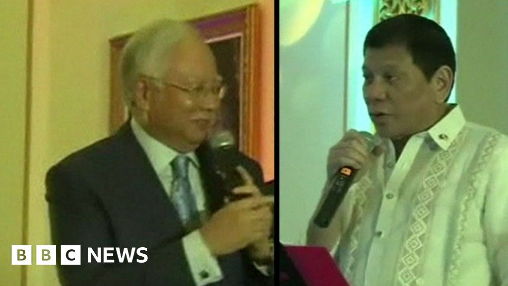 Philippine and Malaysia leaders in karaoke sing-off - BBC News
