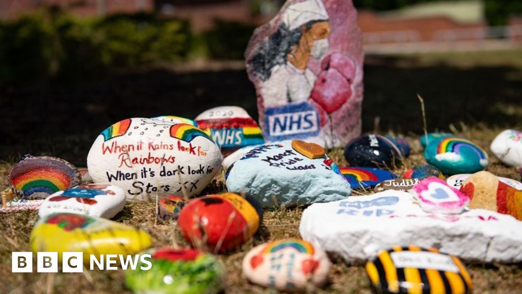 Coronavirus: Walsall trust creates stone garden memorial - BBC News