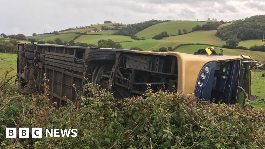 Totnes bus crash: Double-decker driver gets driving ban - BBC News