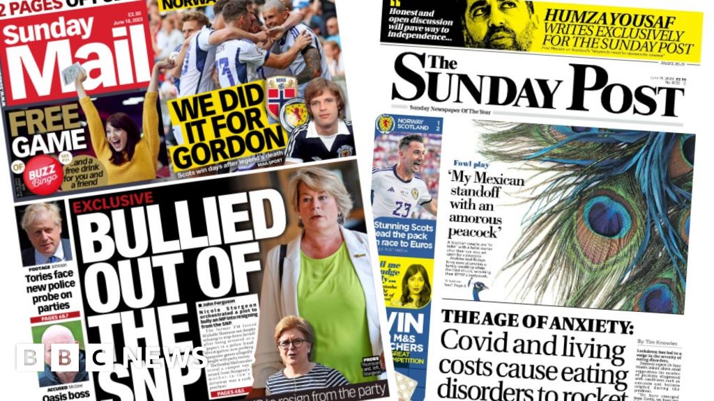Scotland's papers: SNP bully claims and rise in eating disorders