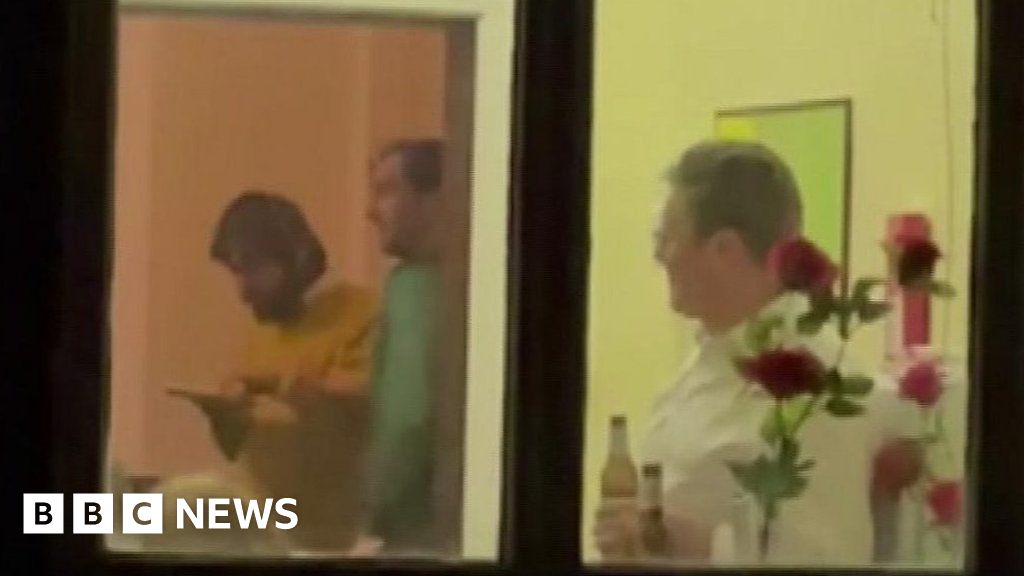 Sir Keir Starmer filmed drinking beer with colleagues in April 2021