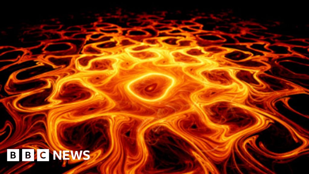 Lava-hunting in trainers - BBC News