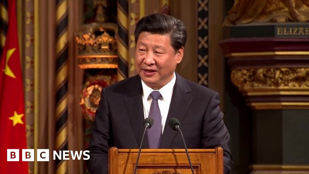 China's President Xi Jinping addresses UK parliament - BBC News