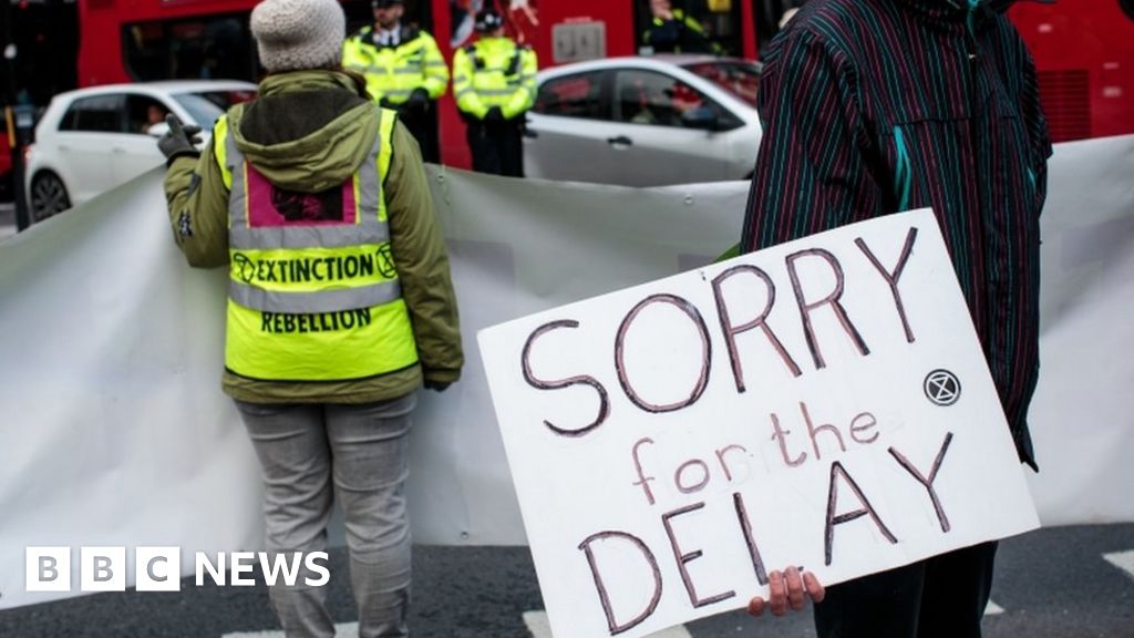 Extinction Rebellion protests block London bridges
