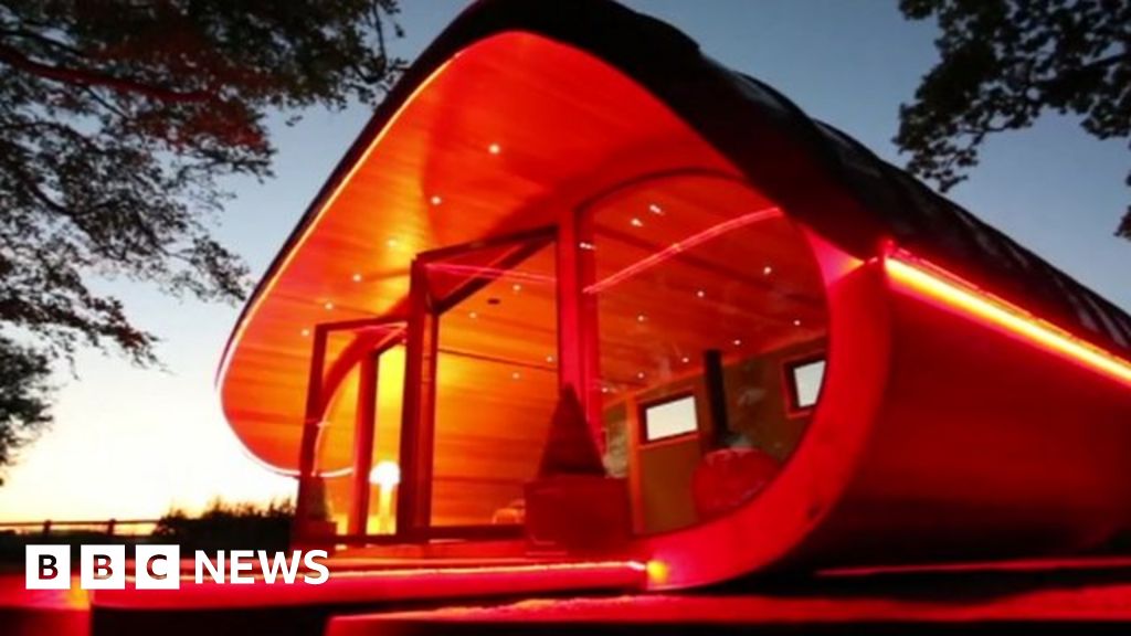 Denbighshire luxury rotating shed up for national prize - BBC News