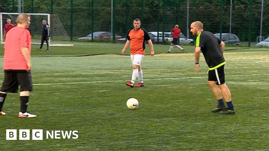 Man v Fat: Football helps overweight men lose half tonne in weight in ...