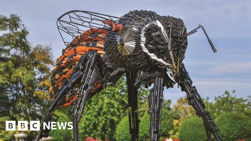 Bee made from weapons to tour schools in Shropshire and Worcester - BBC ...