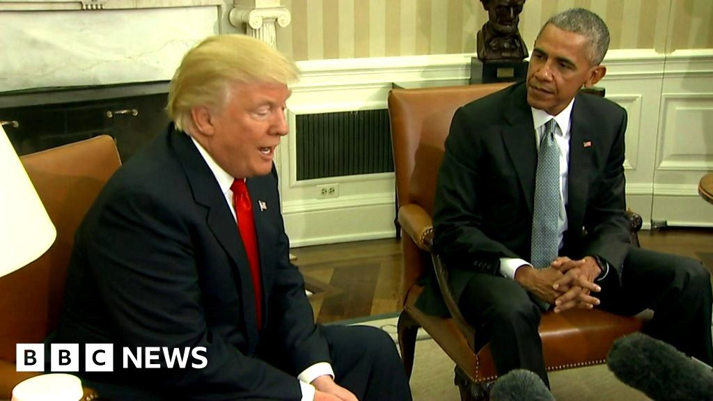 Trump and Obama: What they said then and now - BBC News