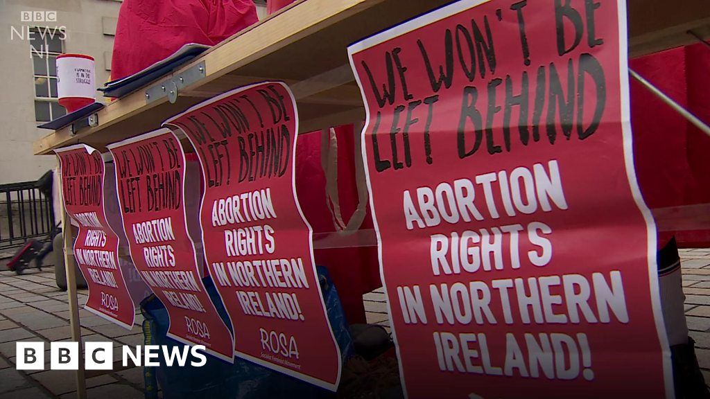 Police at pro-choice rally