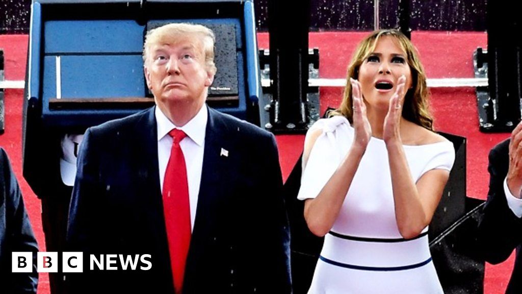 Trump lauds military at Independence Day celebrations