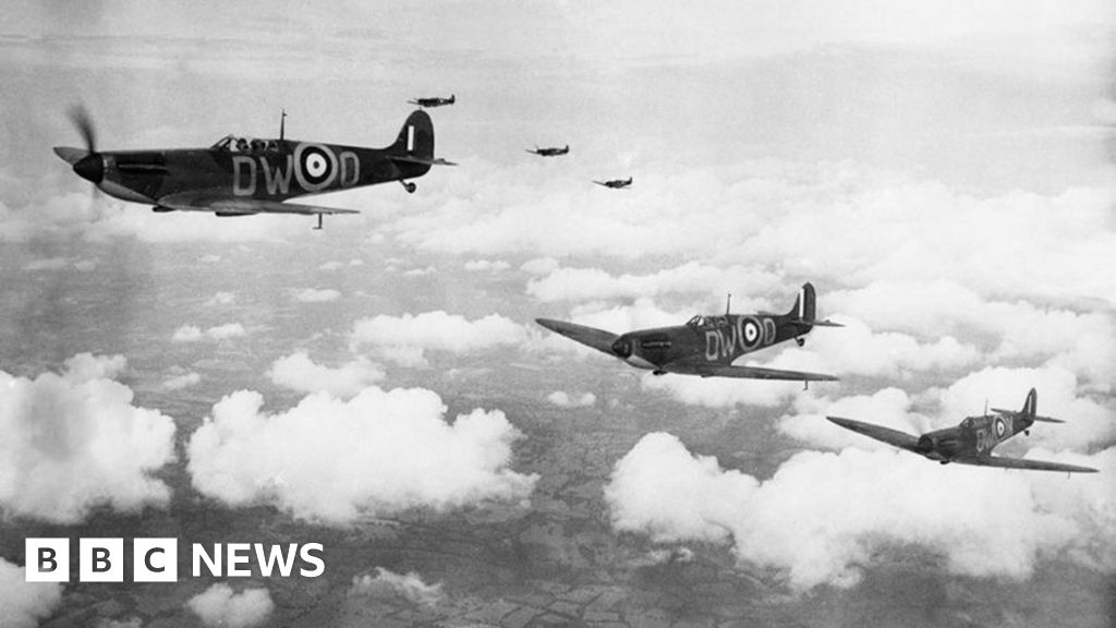 The crashed Spitfire which was buried for 30 years