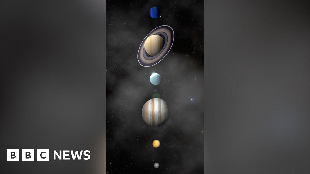 How you can see six planets all at once - BBC News