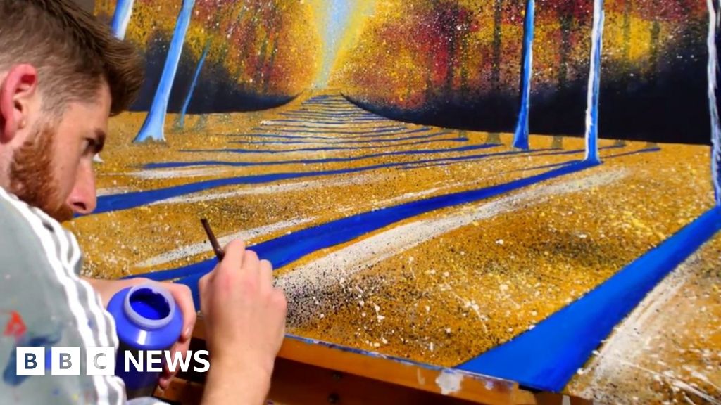 Artist Samuel Thomas on slowing down thanks to lockdown - BBC News