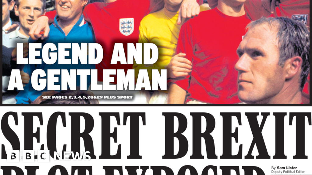 Newspaper headlines: 'Secret Brexit plot' and Banks tributes - BBC News