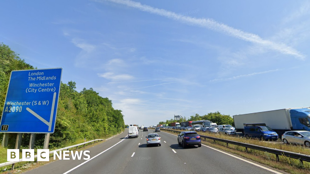 Two seriously hurt in M3 crash and assault - BBC News