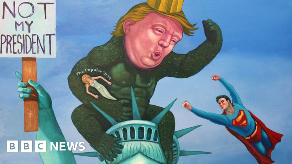 President Trump and the surreal world of Michael Forbes - BBC News