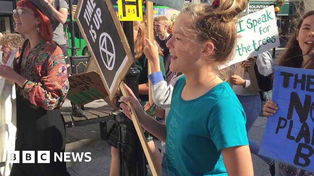 Climate protest: 'Our futures are getting taken away from us'