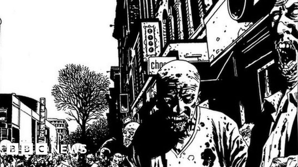 Walking Dead comics artist Charlie Adlard's work displayed - BBC News