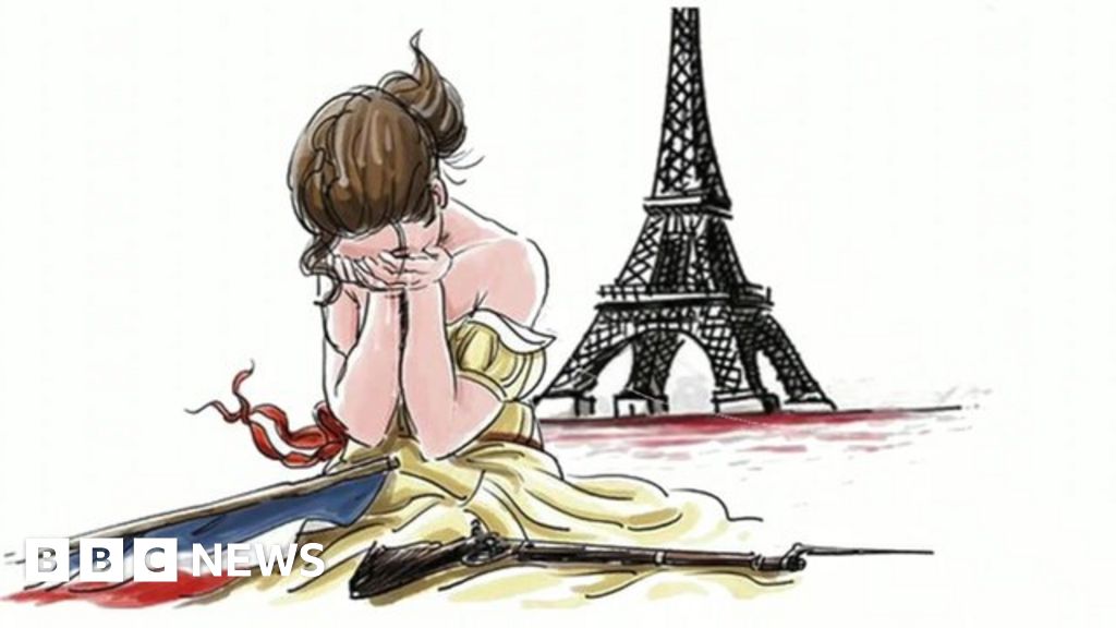 Social media response to Paris attacks sparks online debate - BBC News