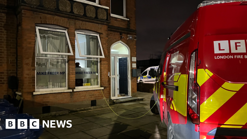Tory MP Mike Freer's office hit by suspected arson attack - BBC News