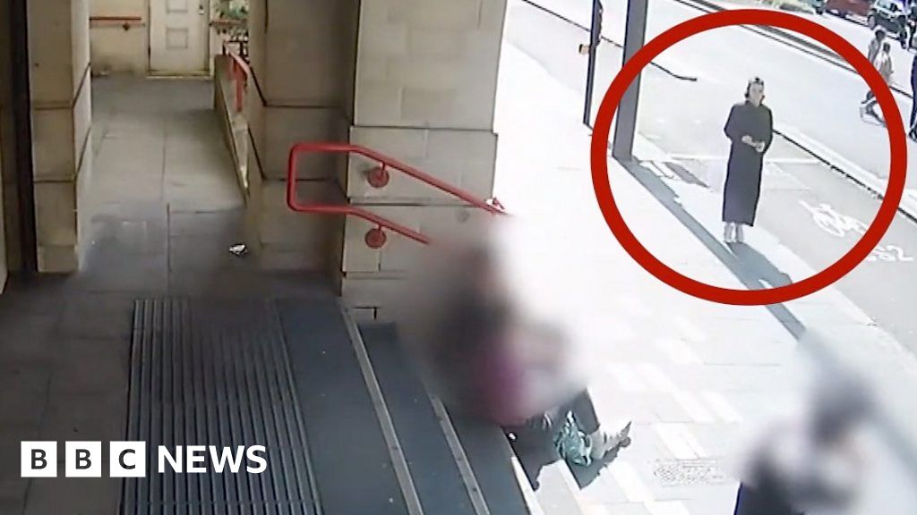 Matthew King seen on CCTV outside Stratford court