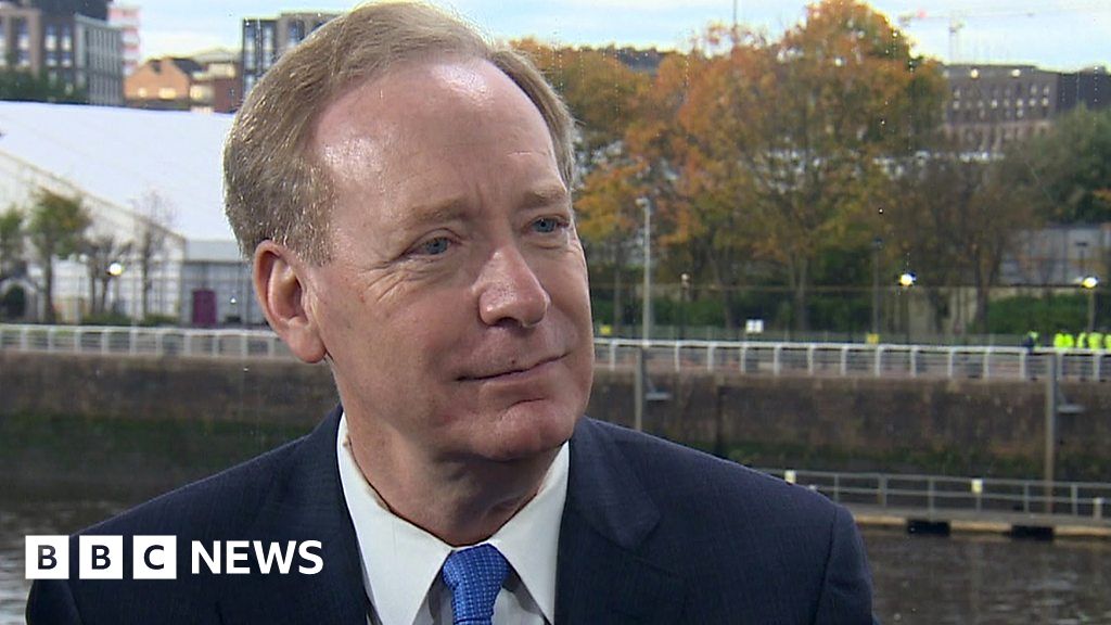 Microsoft s Brad Smith Outlines Sustainability Plans At COP26 BBC News Microsoft s Brad Smith Outlines Sustainability Plans At COP26 BBC News