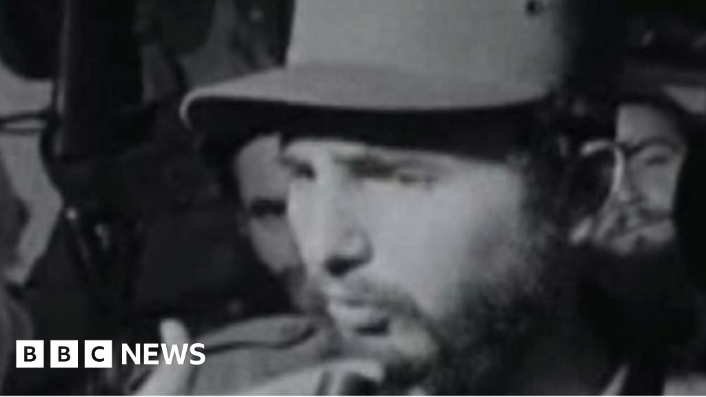 Fidel Castro speaking in 1959: 'First free elections in 18 months ...