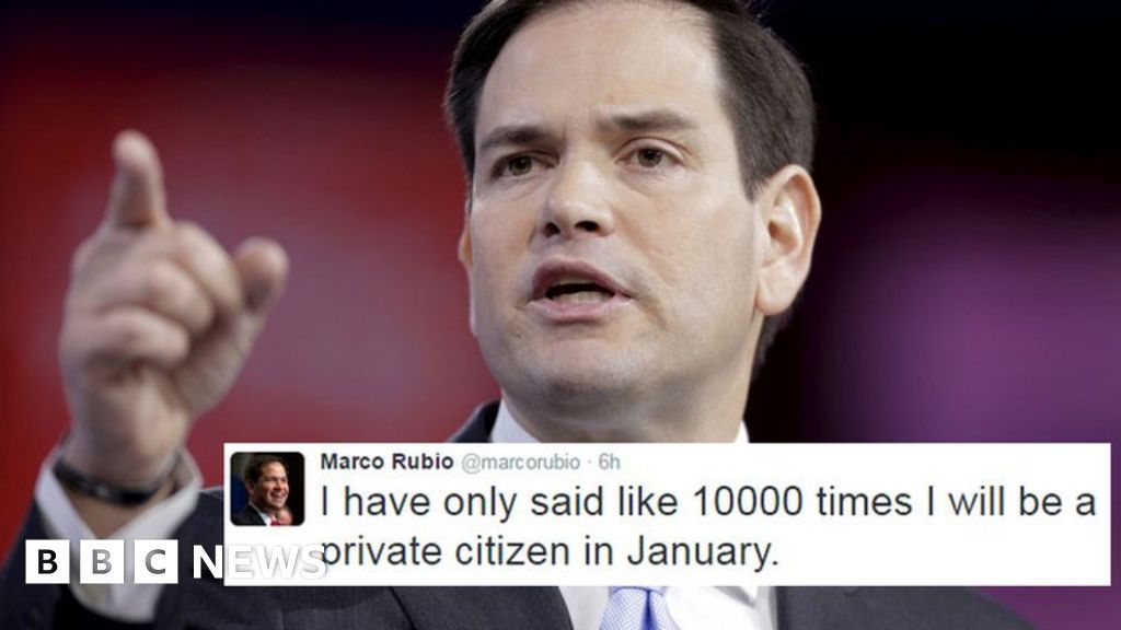 Marco Rubio attacks 'made up' reports on his political future - BBC News