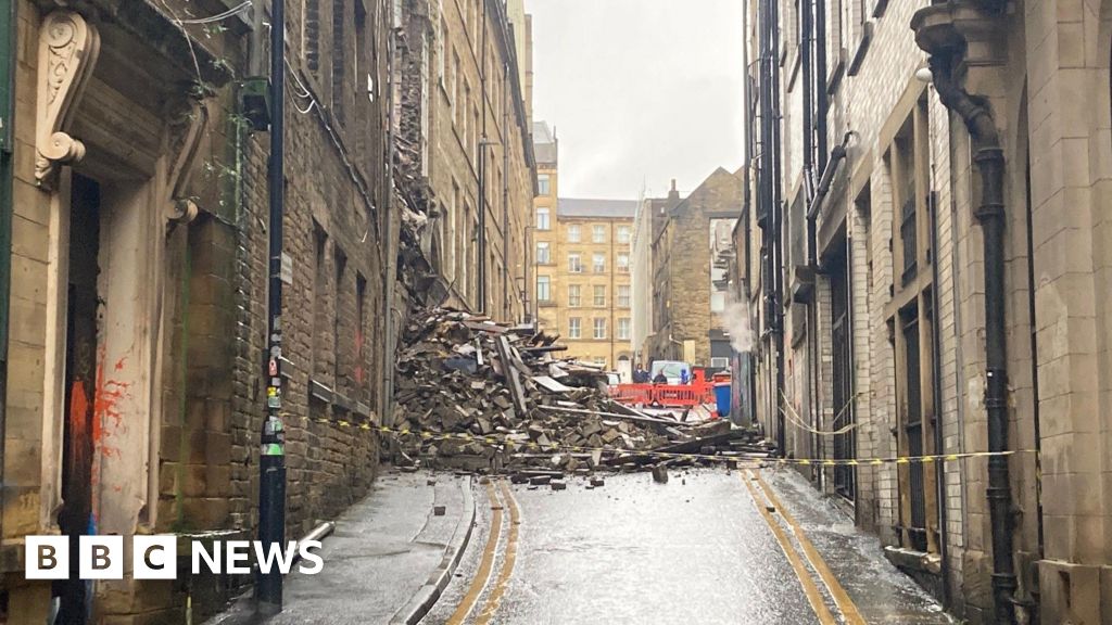 Derelict Bradford city centre building collapse sparks evacuation