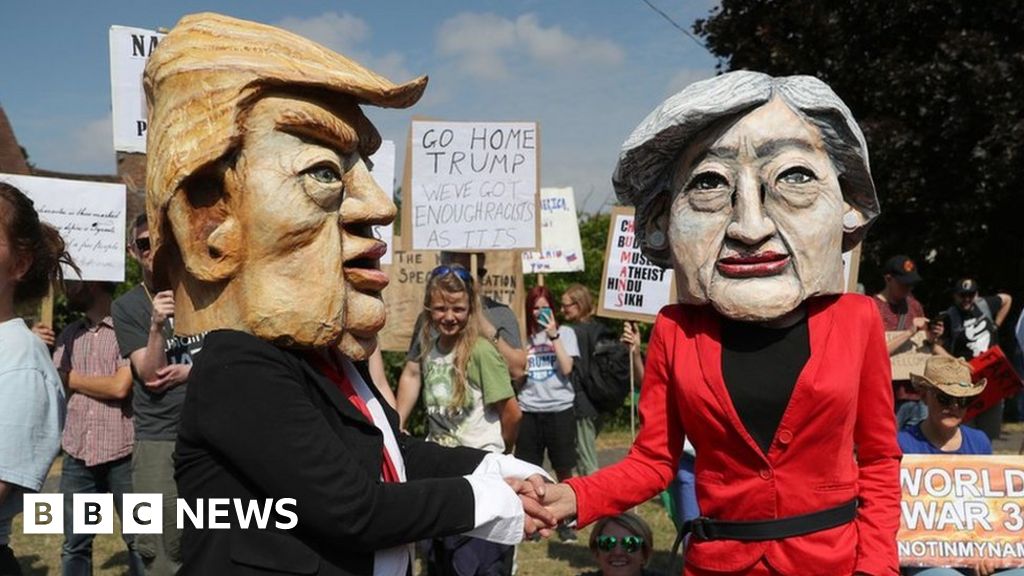 Trump's UK visit and protests