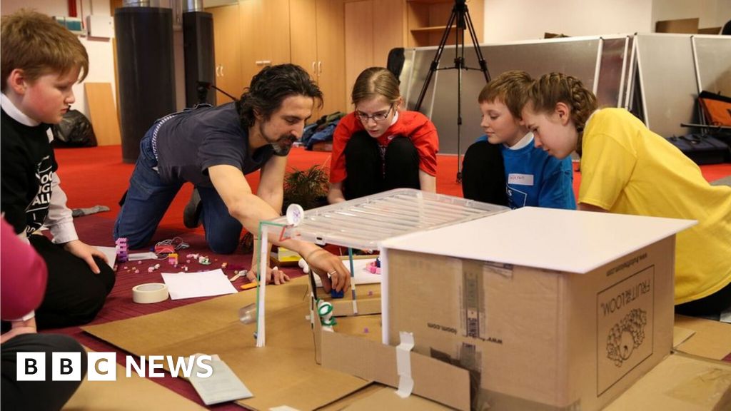 Pupils' creativity on display at V&A Dundee exhibition - BBC News