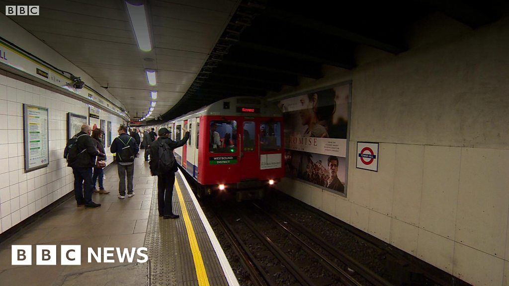 End of the line for an old Tube train - BBC News