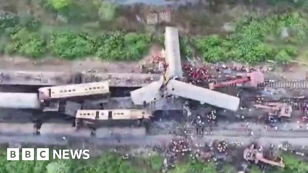Andhra Pradesh: Drone footage shows aftermath of deadly India train ...