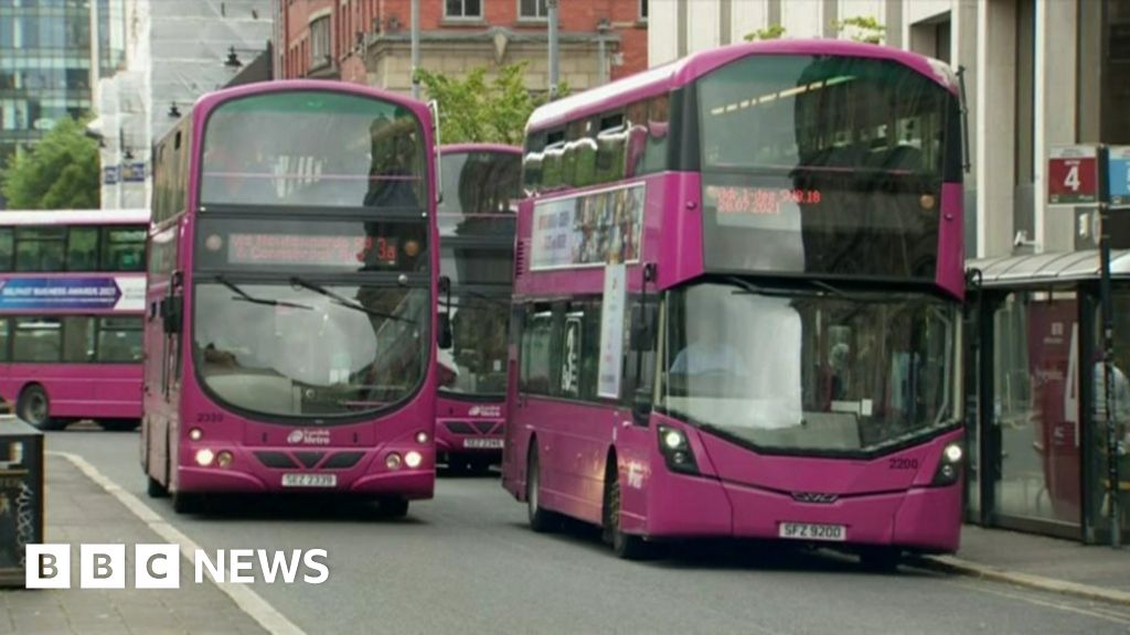 Translink: Public bus and train fares frozen for another year - BBC News