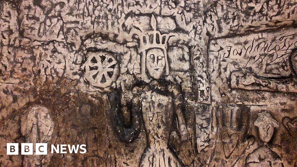 Royston Cave: 'Knights Templar' carvings at risk