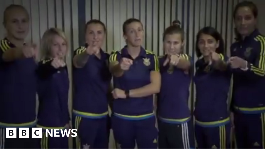 Ukraine Womens Football Clip Prompts Online Sexism Row Bbc News
