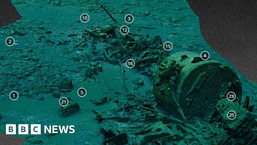 World War One Dorset coast shipwreck created in 3D - BBC News
