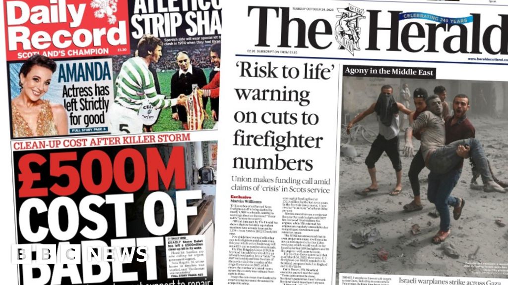 The cost of Storm Babet and fire service in crisis - BBC News