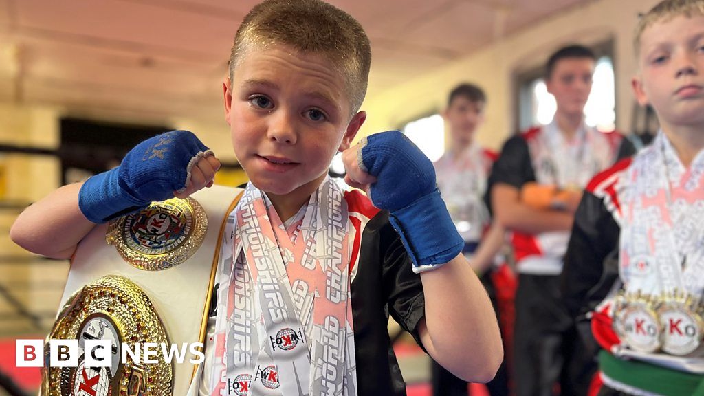 NI Kickboxing: Meet the martial arts stars of the future - BBC News