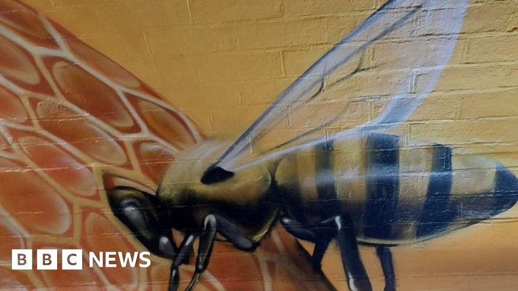 Bee artwork creates a buzz in Berkshire subway - BBC News