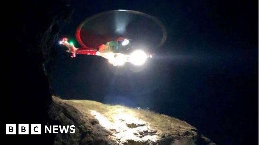 Two teenage boys seriously hurt in camping cliff fall - BBC News