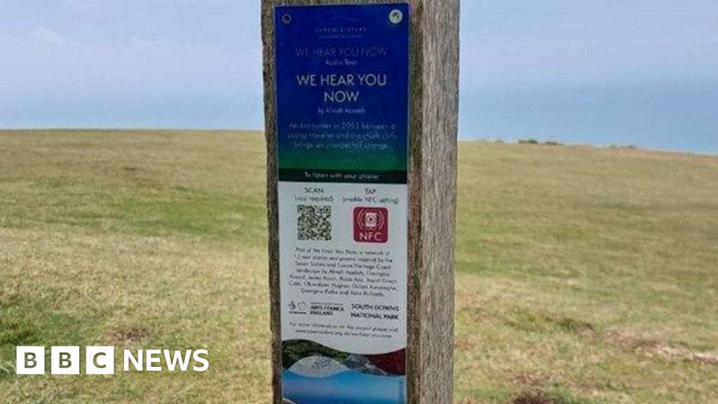 South Downs: Police probe trail vandalism as racially motivated - BBC News