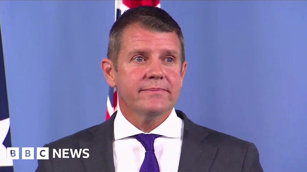 NSW Premier Mike Baird gives emotional resignation speech - BBC News